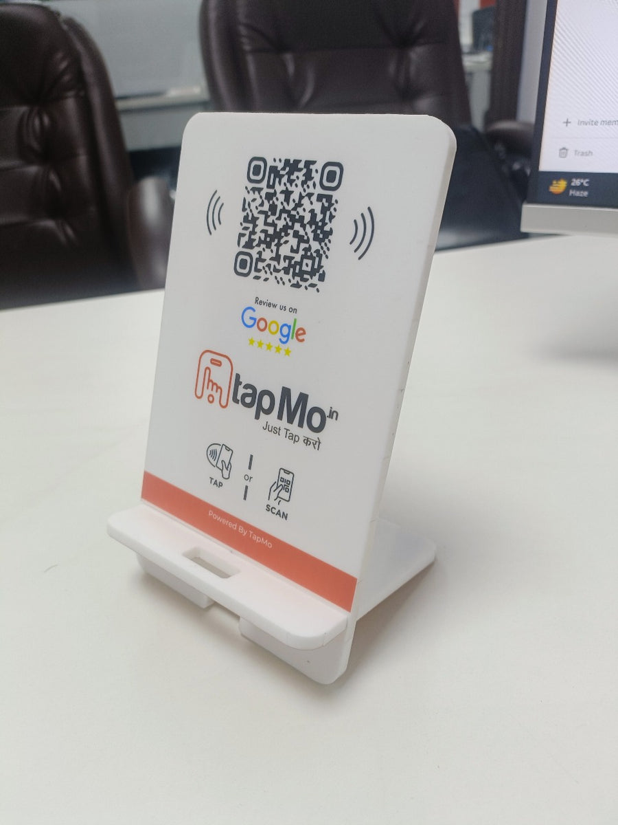 NFC Enabled Standee – TapMo India Pvt. Ltd.