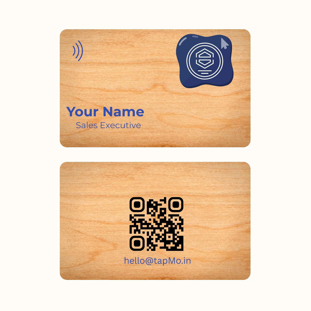 Corporate Wooden NFC Card for Sales Teams | TapMo – TapMo India Pvt. Ltd.
