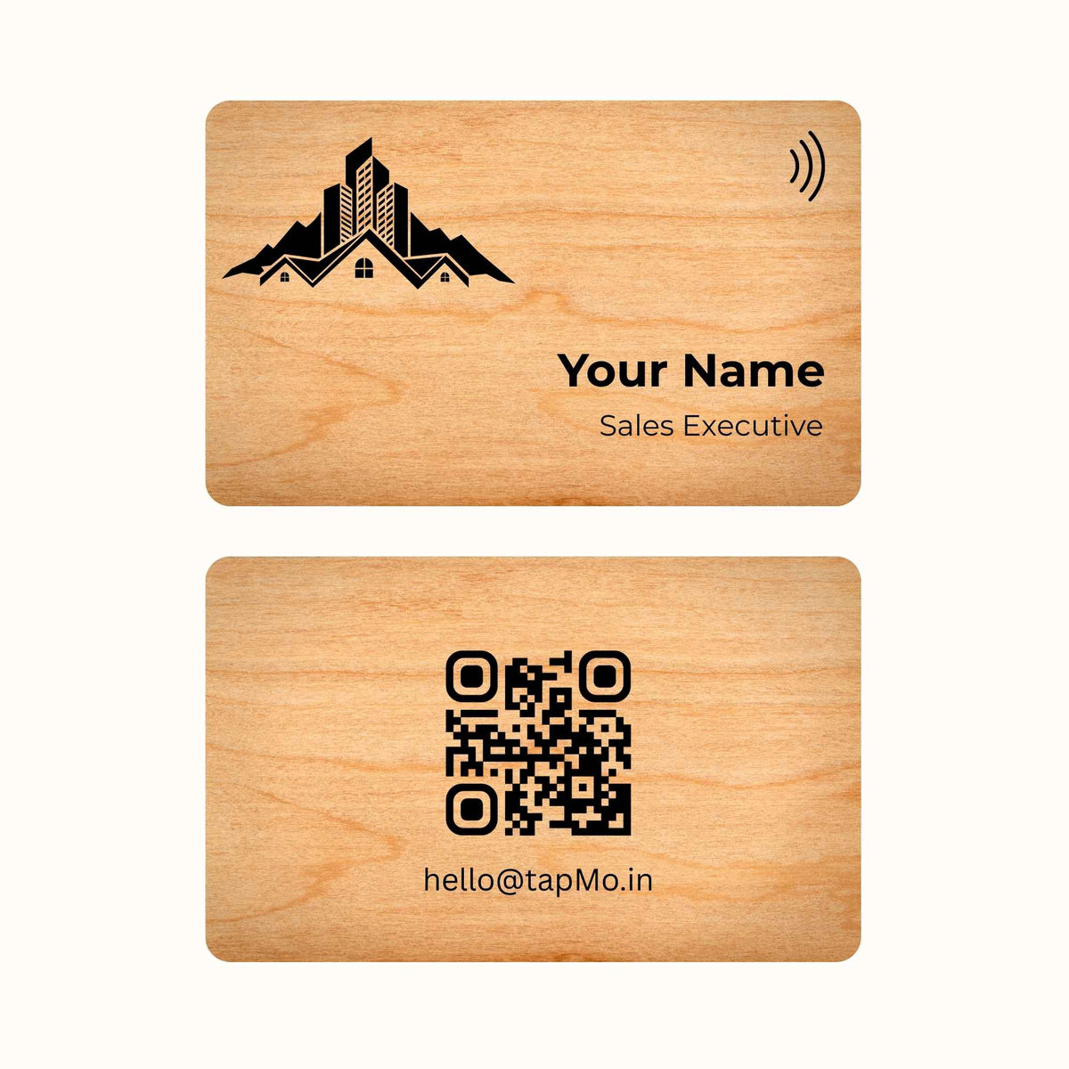 Eco Smart Wooden NFC Card for Sales Professionals | TapMo – TapMo India ...