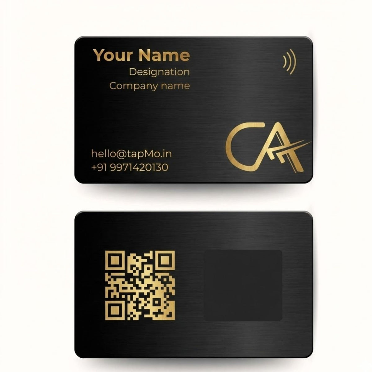 Gold Metal NFC Card for Senior CAs | TapMo Luxury CA Card – TapMo India ...