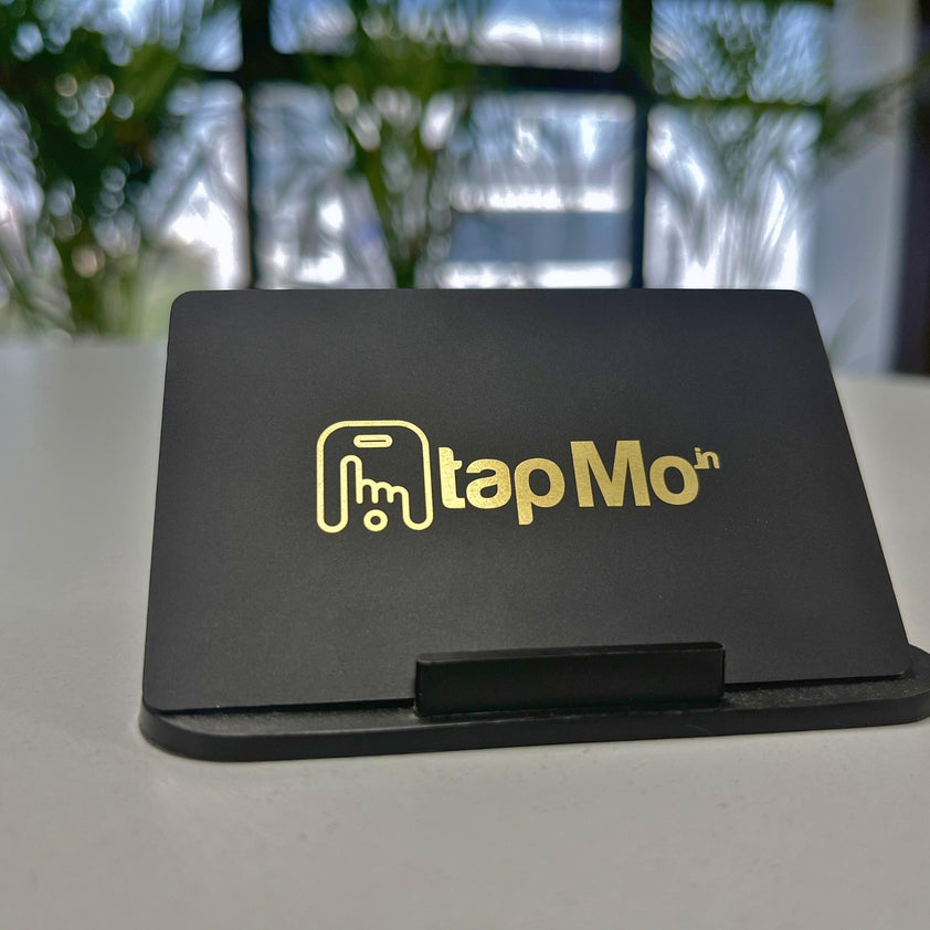Gold Metal NFC Business Card | TapMo Card | Luxury Laser Engraved Smart ...