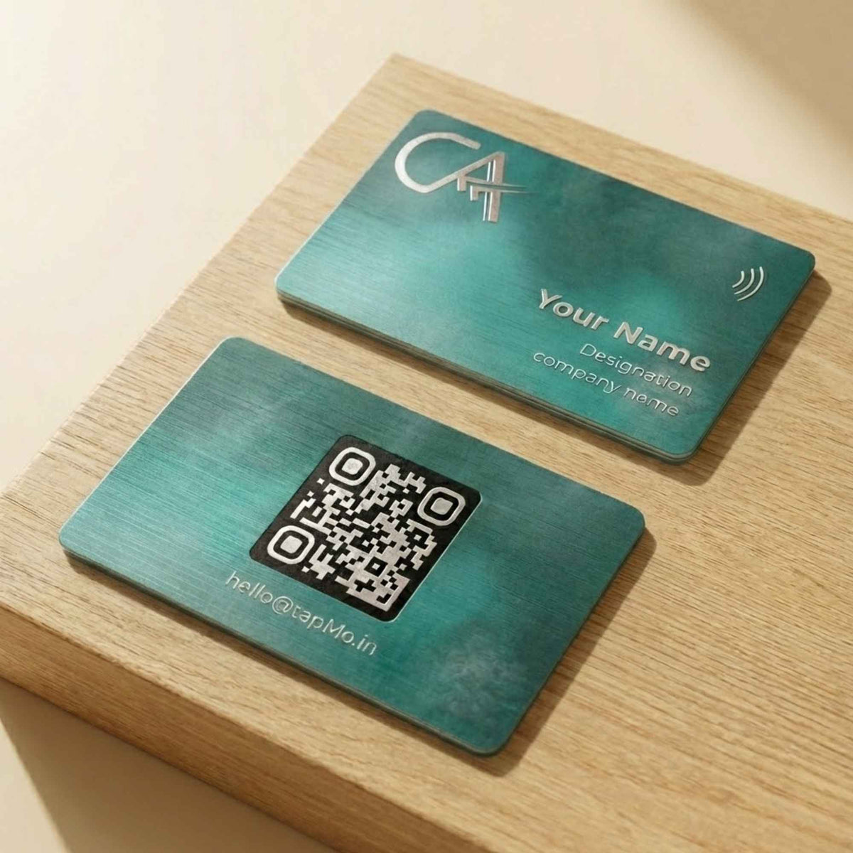 Minimal PVC NFC Card for Chartered Accountants | TapMo – TapMo India ...