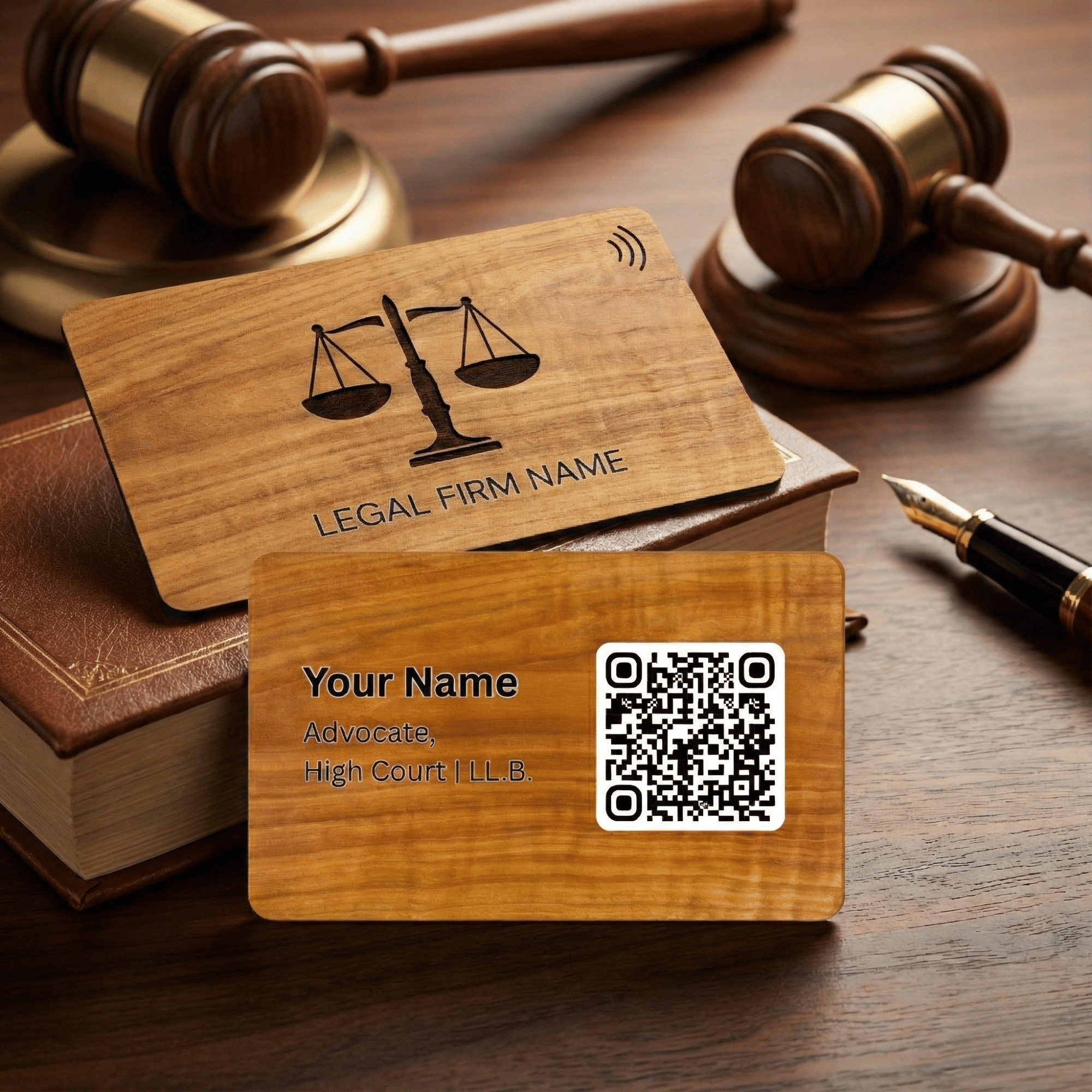 Handmade Wooden NFC Card for Advocates | TapMo Artisan Card – TapMo ...