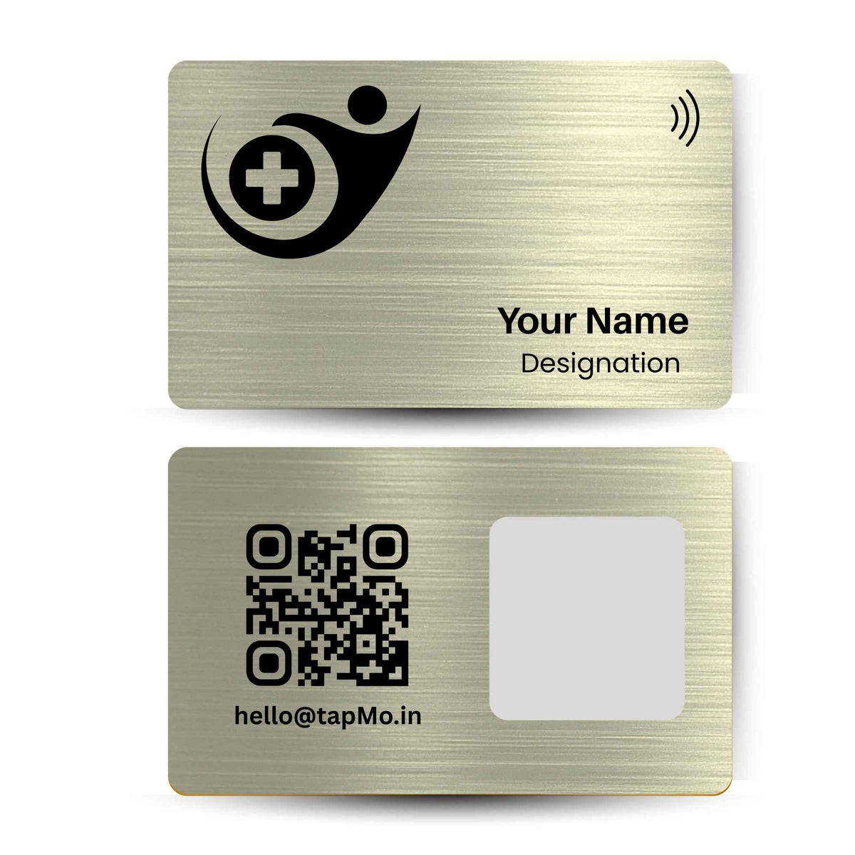 Silver Metal NFC Card for Doctors | TapMo – TapMo India Pvt. Ltd.